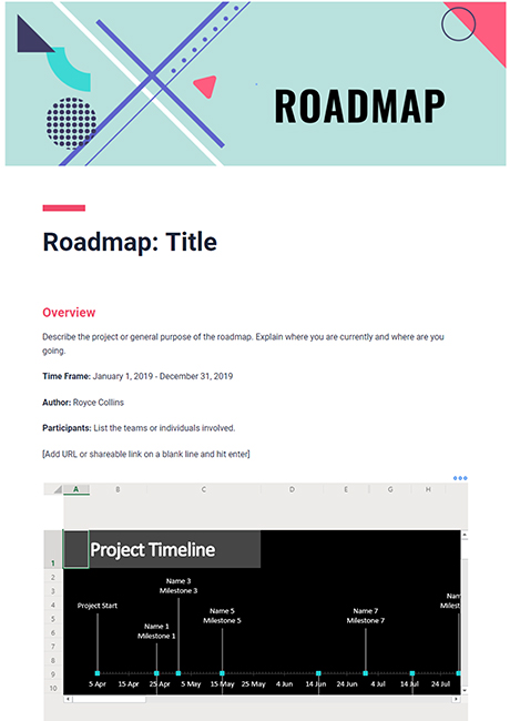 Roadmap Template | Bit.ai